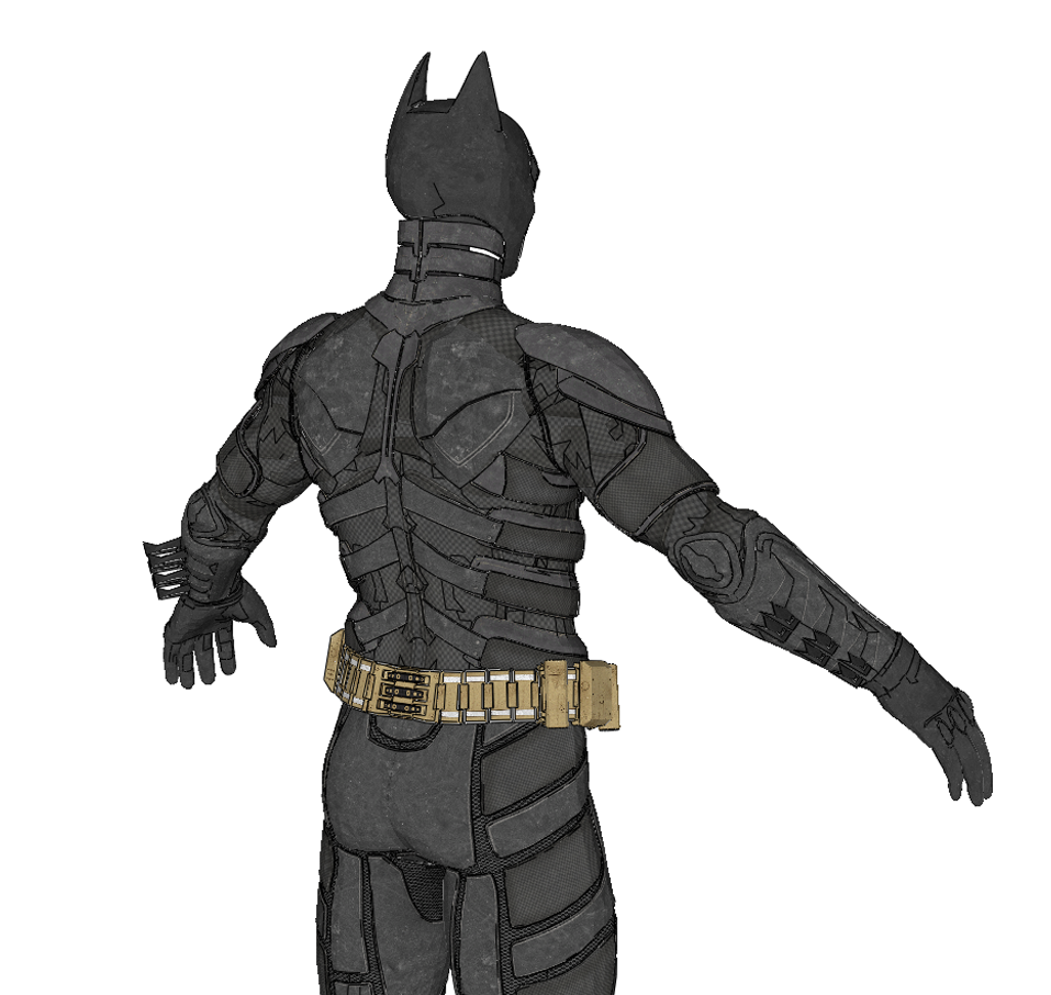 Batman - The Dark Knight Armor Cosplay EVA Foam Pepakura File Template ...
