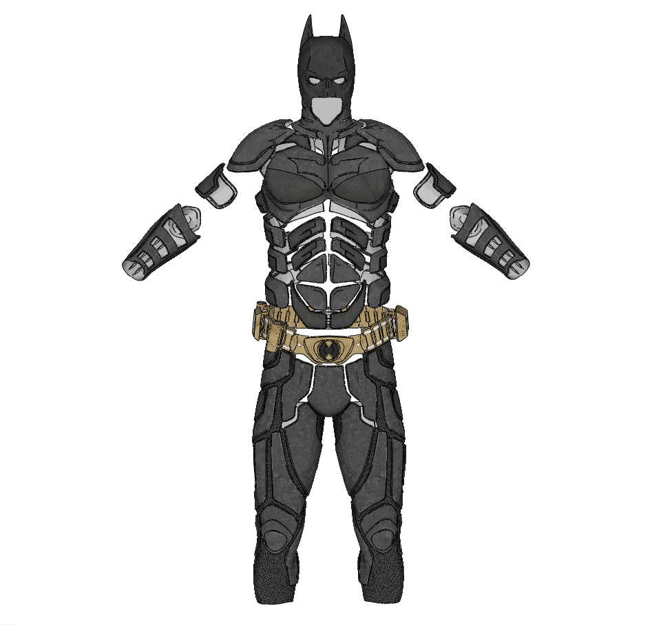 Batman - The Dark Knight Armor Cosplay EVA Foam Pepakura File Template ...