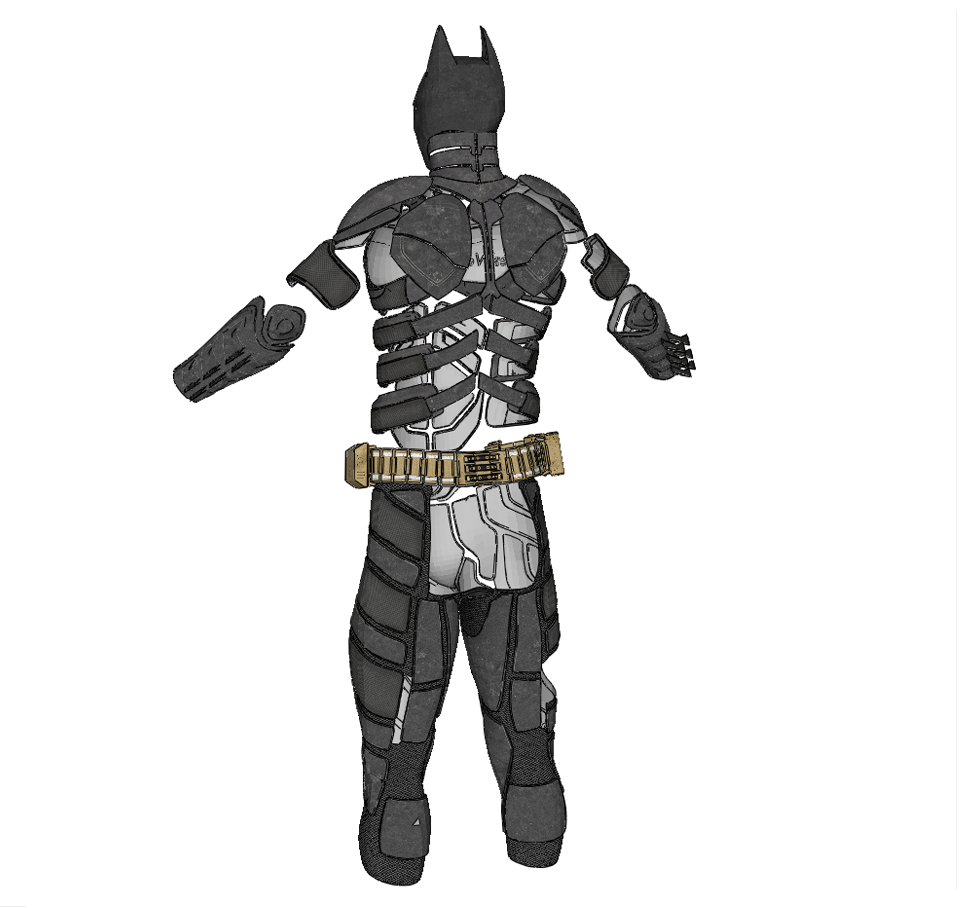 Batman - The Dark Knight Armor Cosplay EVA Foam Pepakura File Template ...