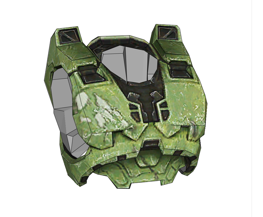 Halo 3 Master Chief Spartan Armor Cosplay EVA Foam Pepakura File Templ ...