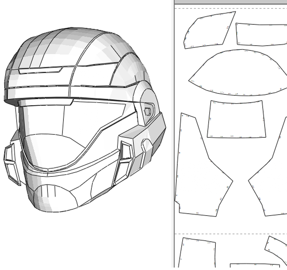 Halo 3 ODST EVA Foam Armor Cosplay Pepakura File Templates DIY ...