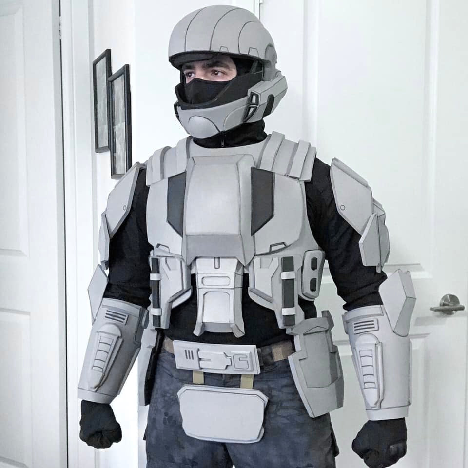 Halo 3 ODST EVA Foam Armor Cosplay Pepakura File Templates DIY ...