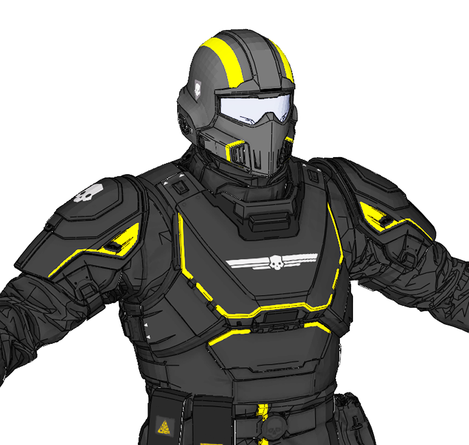 Helldivers 2 Full Armor Cosplay EVA Foam Pepakura File Templates ...