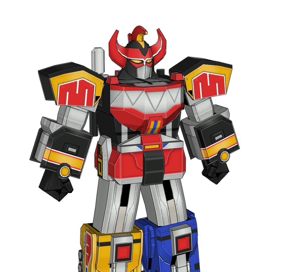 MMPR Megazord Cosplay Full EVA Foam Pepakura File Templates ...