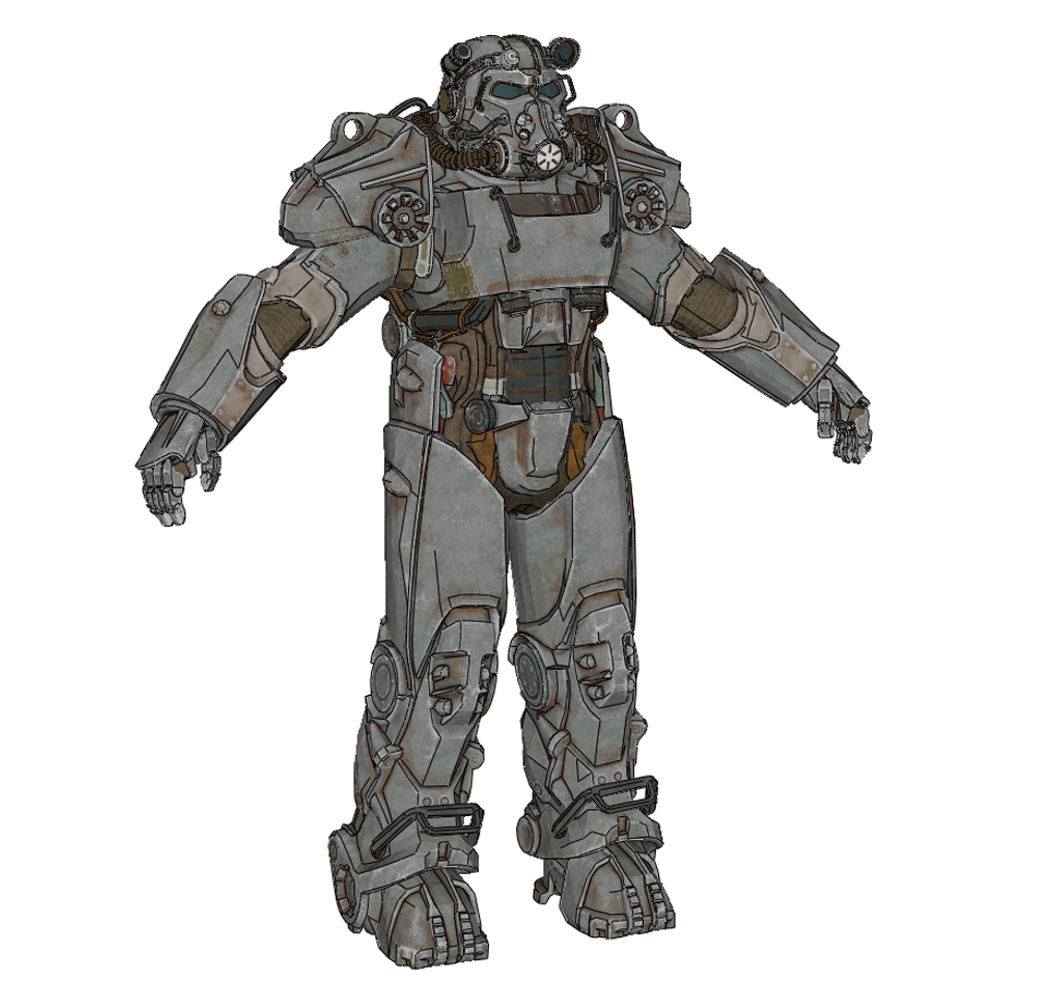 FALLOUT T-60 Power Armor EVA Foam Pepakura File Templates – Heroesworkshop