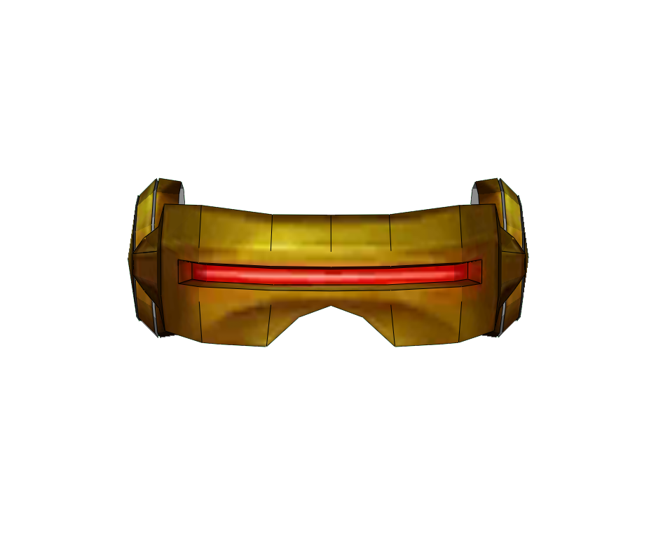 Cyclops Visor Foam Pepakura File Template – Heroesworkshop