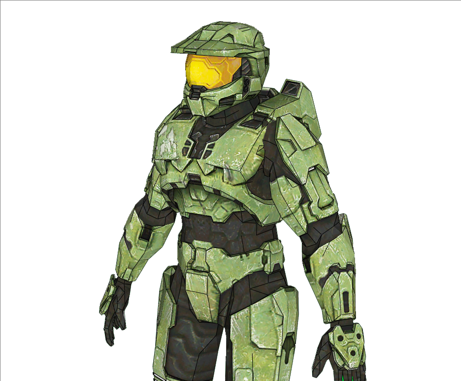 Halo 3 Master Chief Spartan Armor Cosplay EVA Foam Pepakura File Templ ...