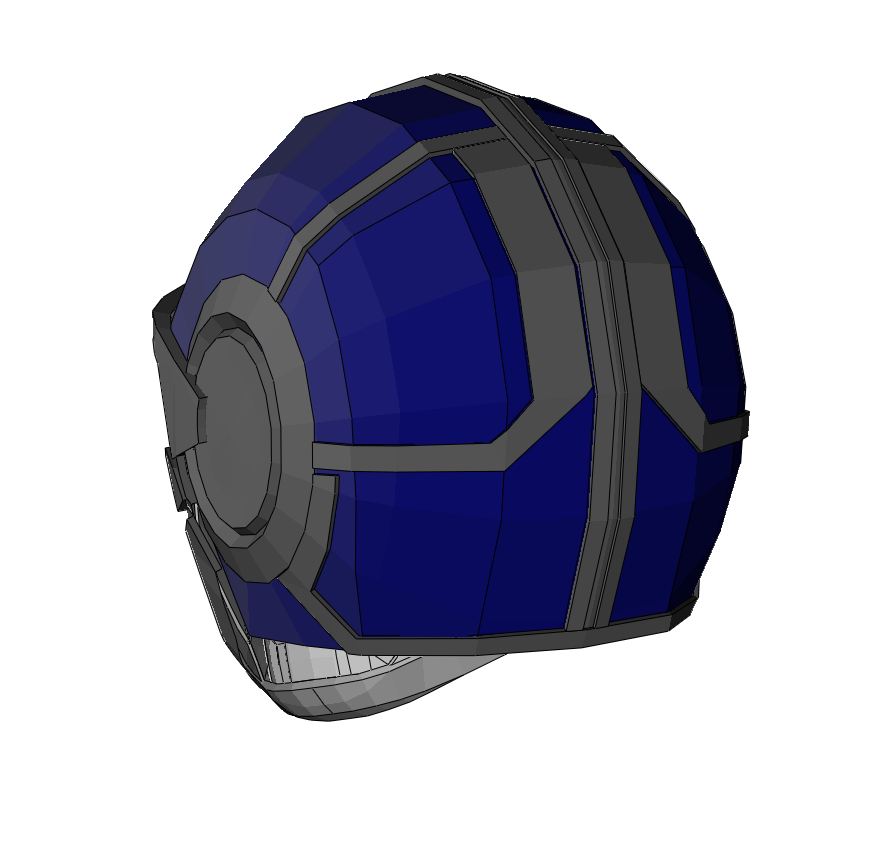 Taskmaster Helmet Foam Cosplay Pepakura File Template - Black Widow Mo ...